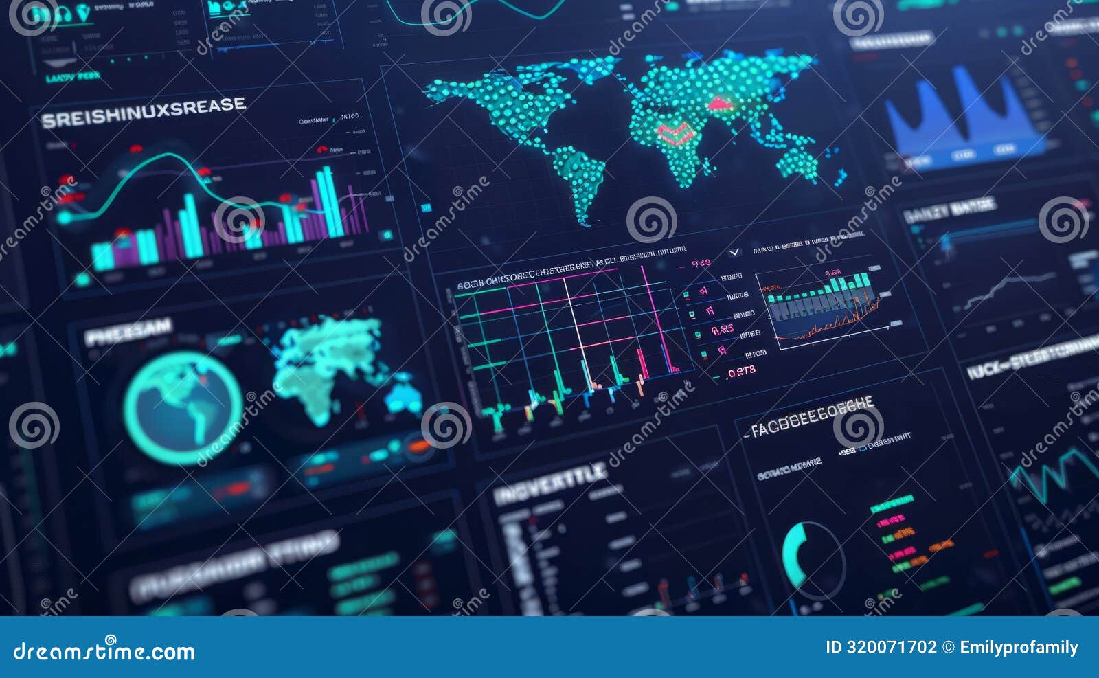 Data Analysis Dashboard on Computer Screen Stock Photo - Image of charts, reports: 320071702