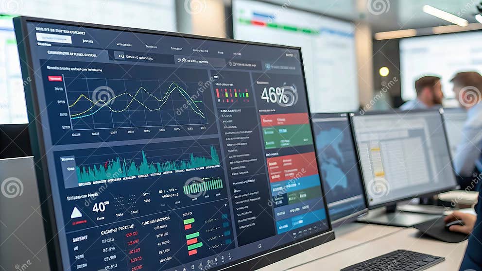Data Analysis Dashboard Displaying Metrics, Graphs, and Statistics for ...