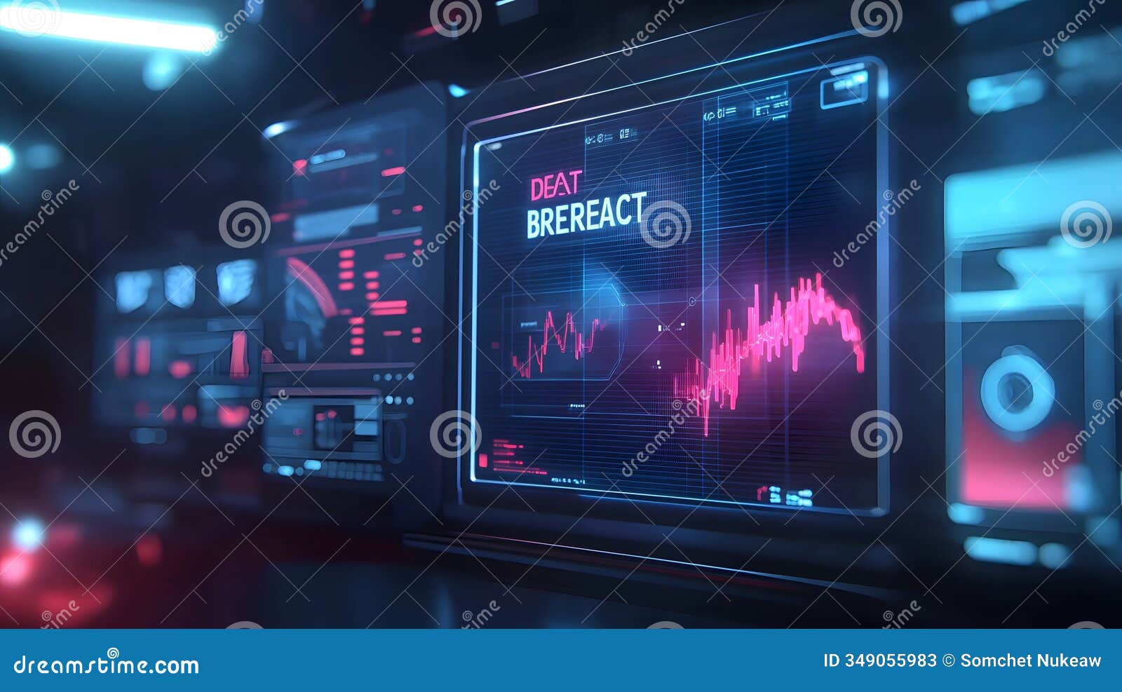 Data Analysis Dashboard High-tech Lab Digital Interface Modern ...