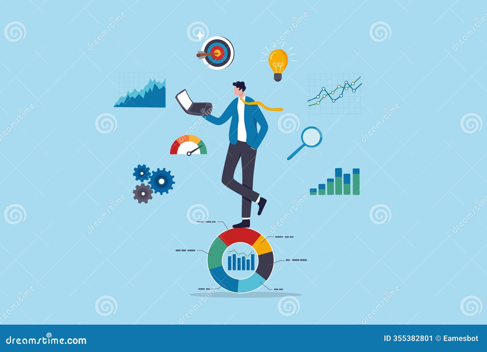 Data Analysis Datum Analytics Or Customer Insight Graph And Chart
