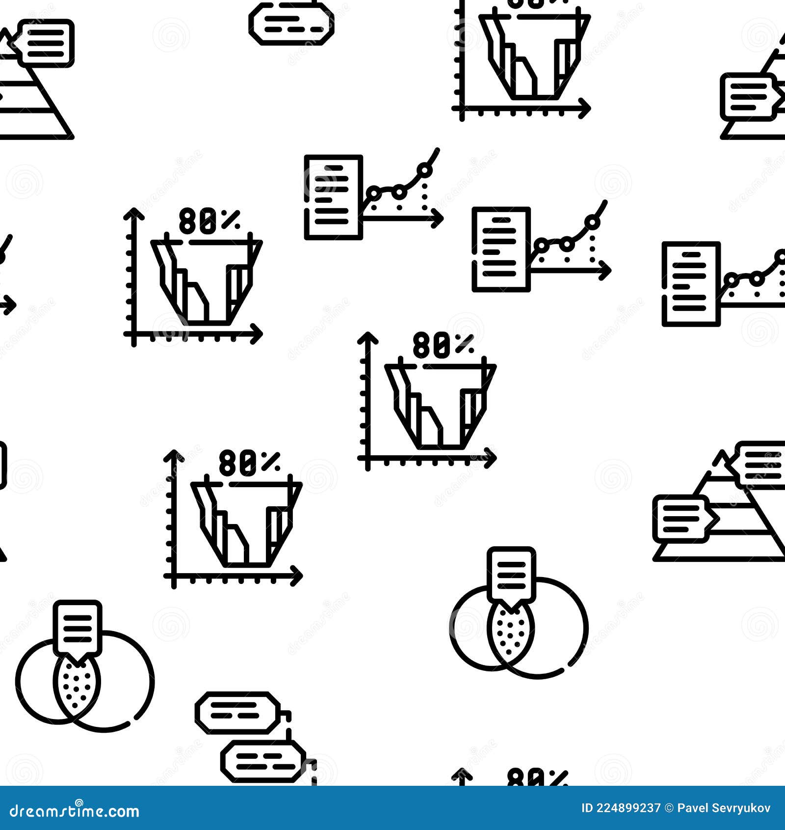 Data Analysis Diagram Vector Seamless Pattern Stock Vector ...
