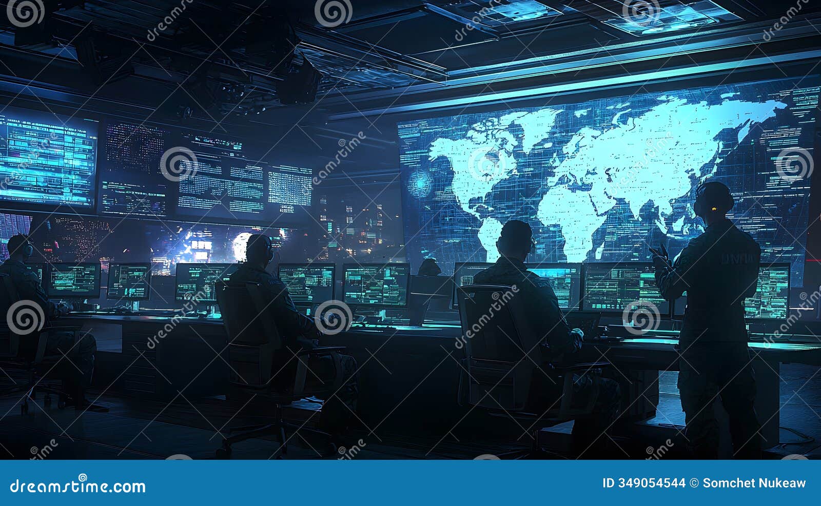 Data Analysis Event Control Room Digital Graphics Tech Environment ...