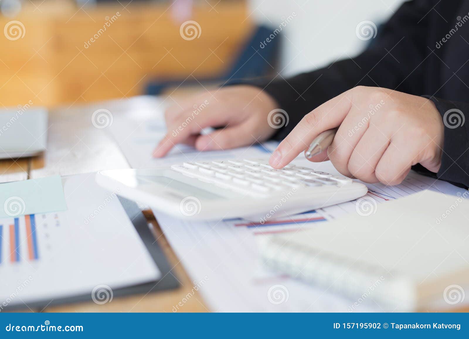 Data Analysis, Financial Accountants are Evaluating Company Revenue ...