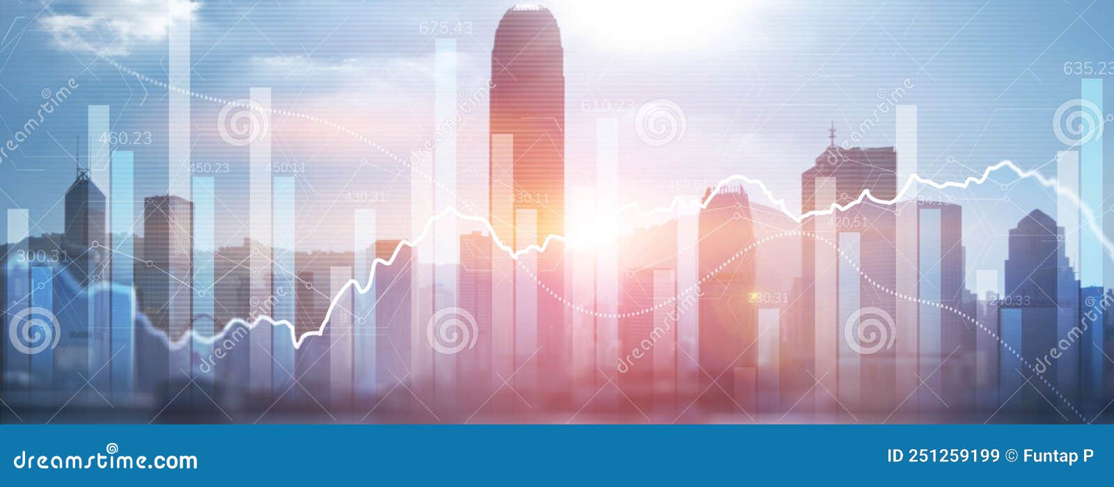 Data Analysis. Financial Data on a Monitor As Finance Data Concept ...