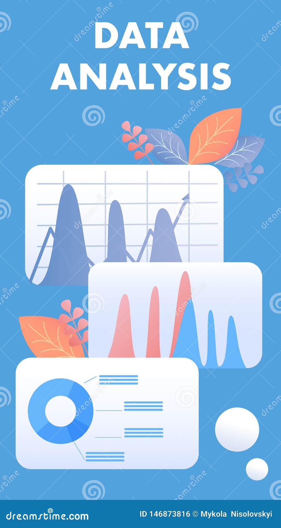 Data Analysis Flyer, Brochure Vector Template Stock Vector ...