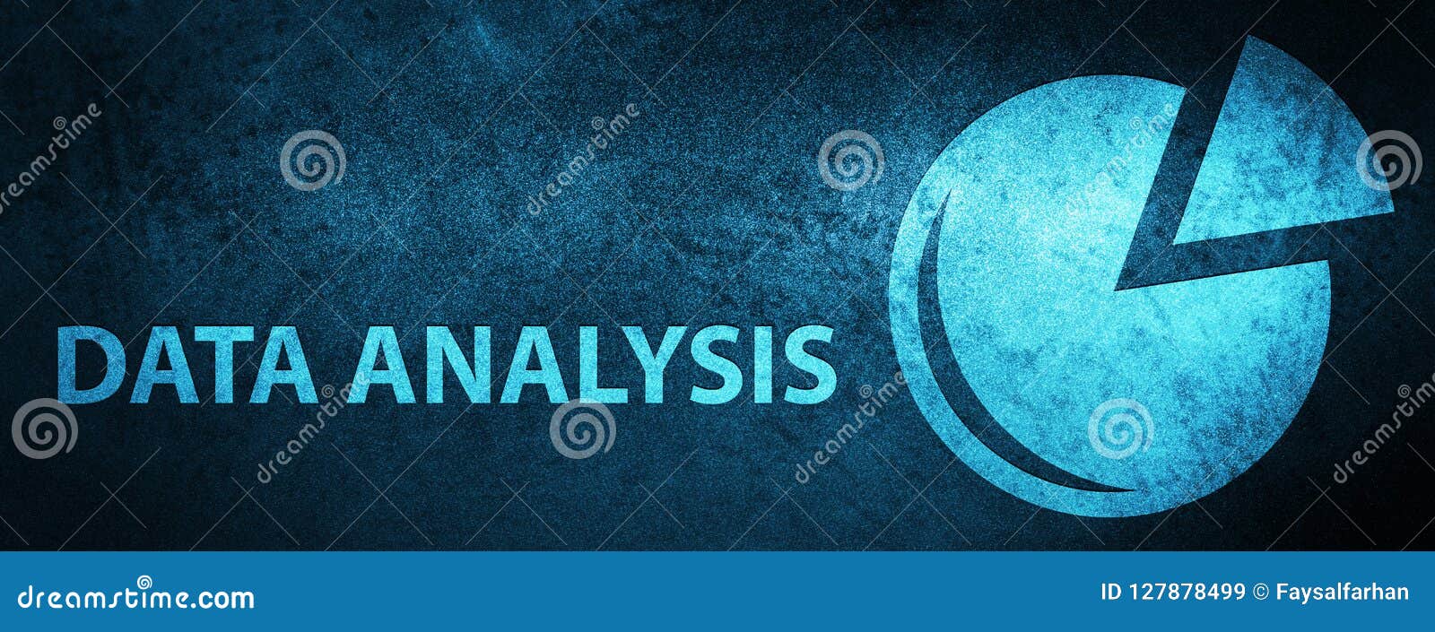 Data Analysis (graph Icon) Special Blue Banner Background Stock ...