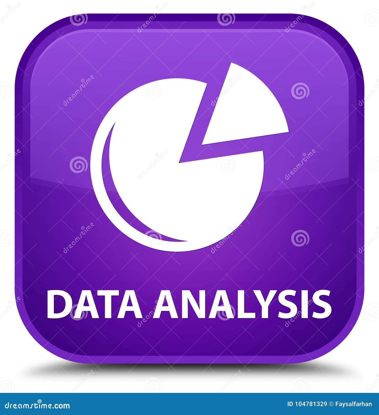 Data Analysis (graph Icon) Special Purple Square Button Stock ...