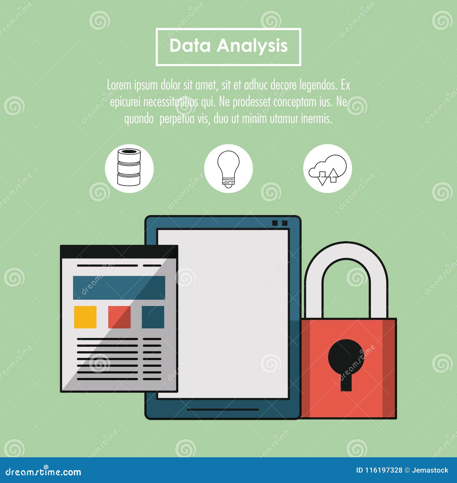 Data analysis infographic stock vector. Illustration of analysis ...
