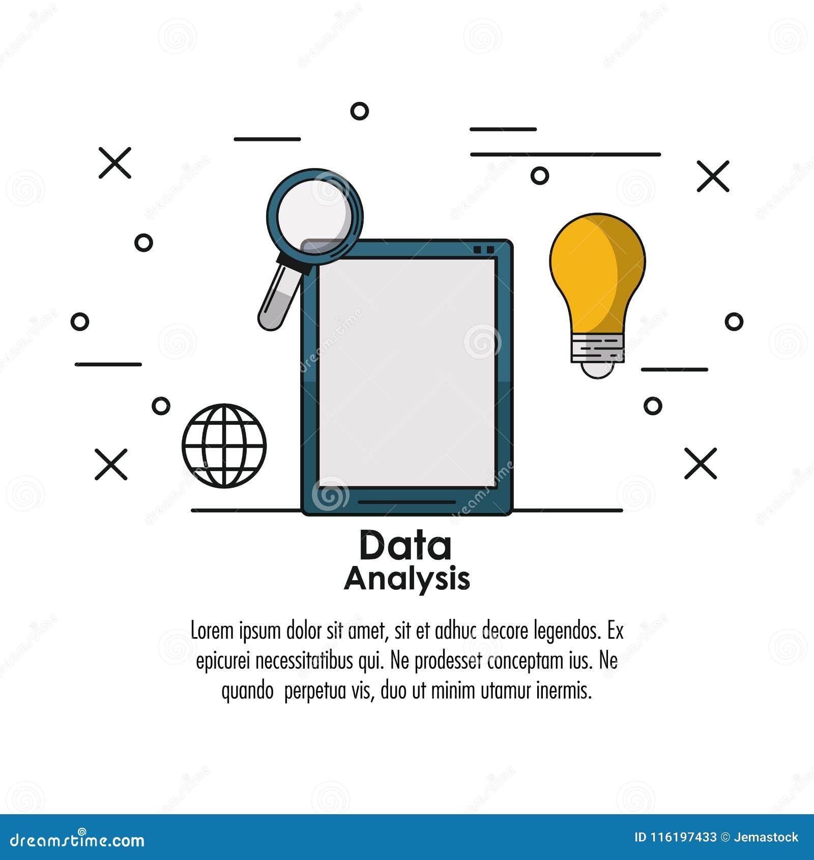 Data analysis infographic stock vector. Illustration of accounting ...