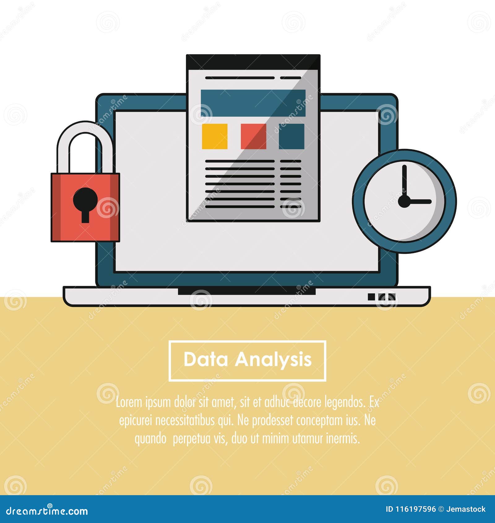 Data analysis infographic stock vector. Illustration of internet ...