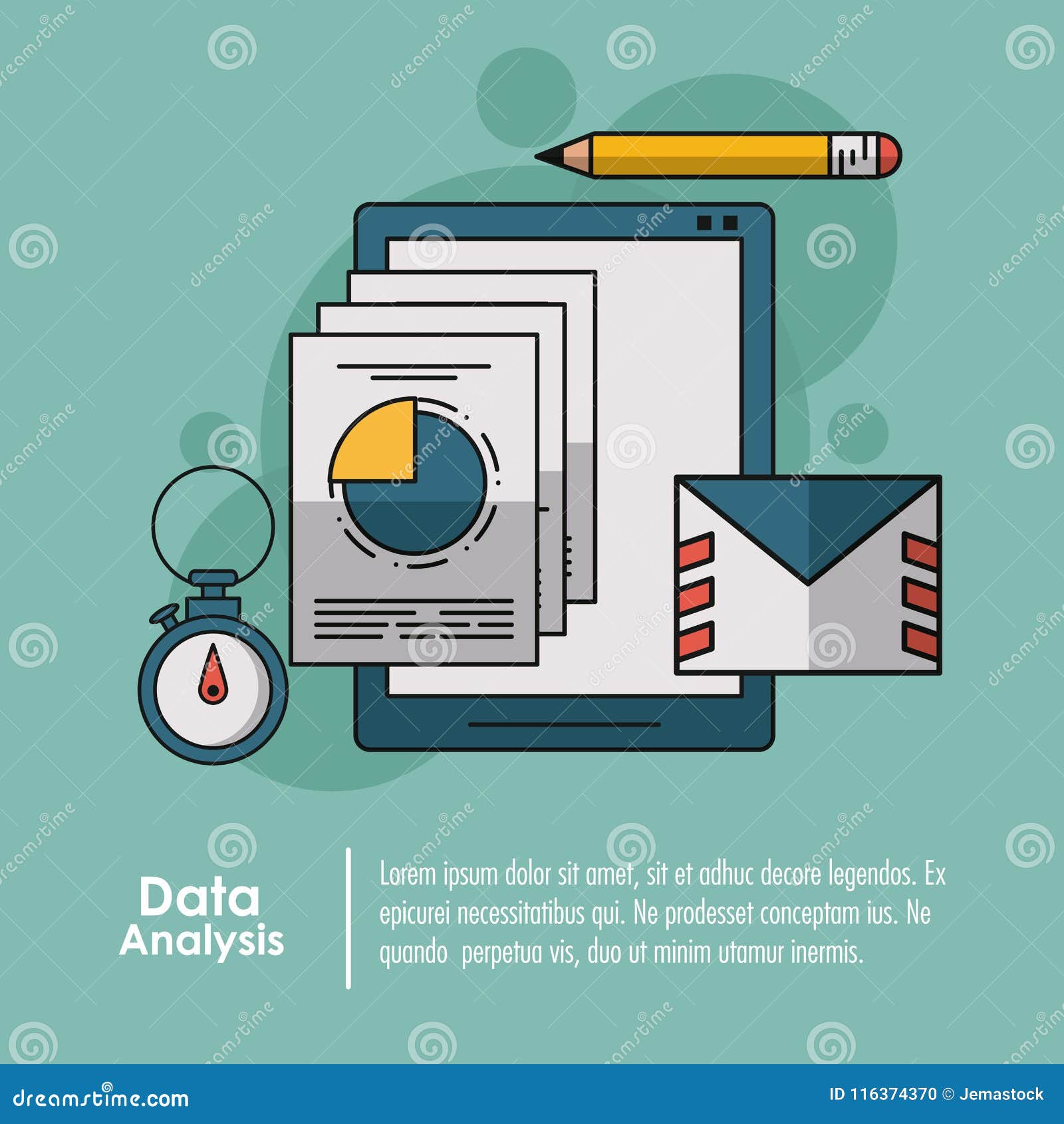 Data analysis infographic stock vector. Illustration of information ...