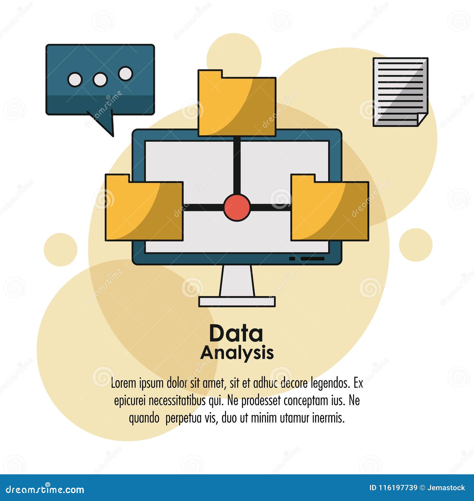 Data analysis infographic stock vector. Illustration of abstract ...