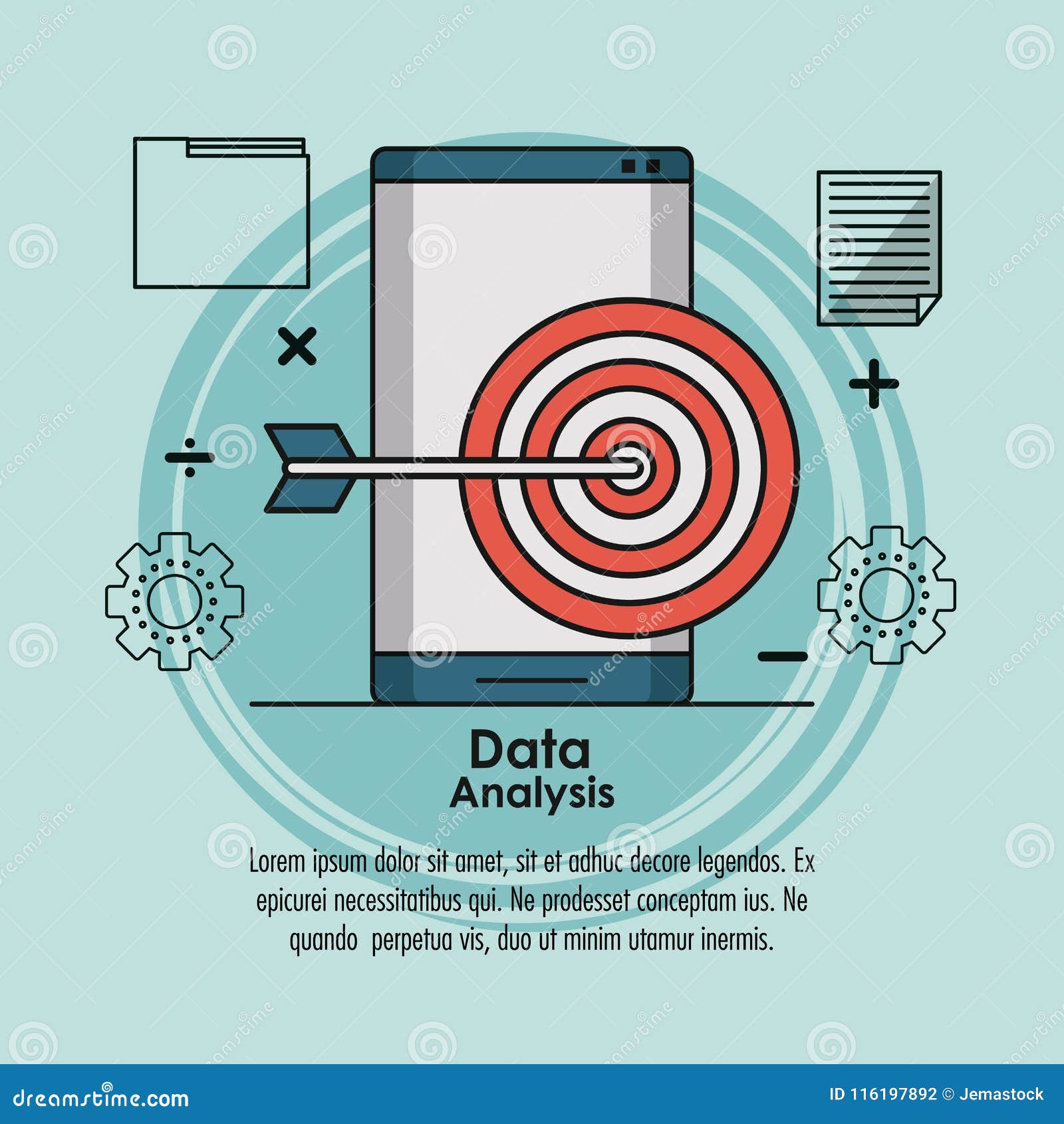 Data analysis infographic stock vector. Illustration of economy - 116197892