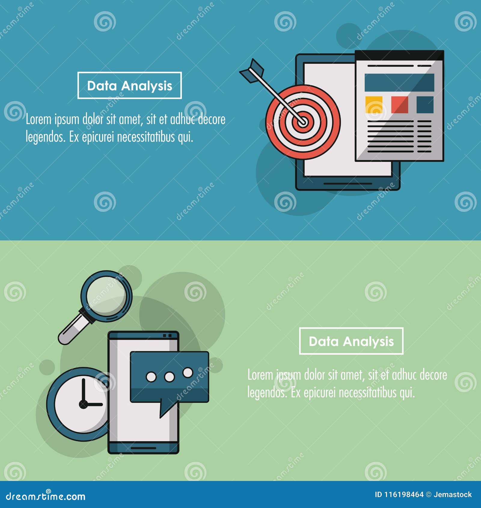 Data analysis infographic stock vector. Illustration of computer ...
