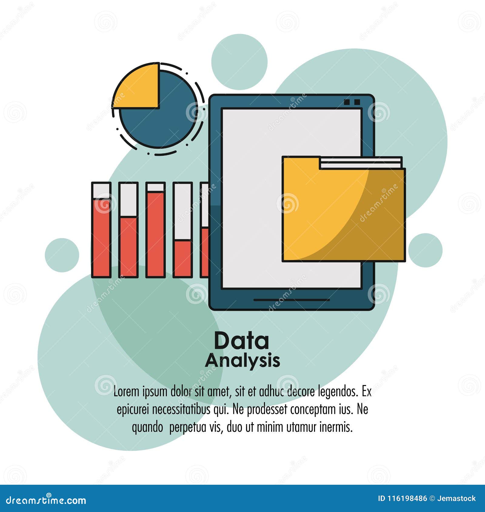 Data analysis infographic stock vector. Illustration of accounting ...
