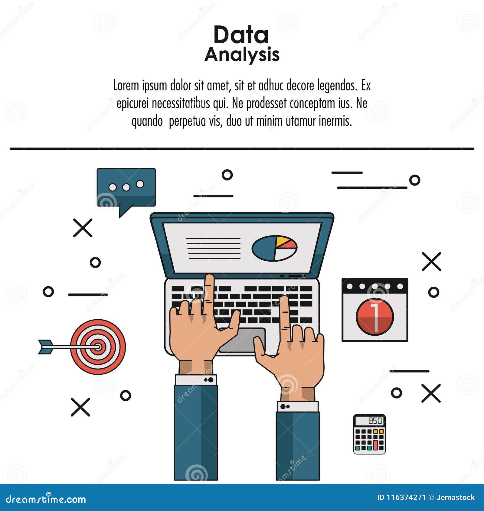 Data analysis infographic stock vector. Illustration of graphic - 116374271