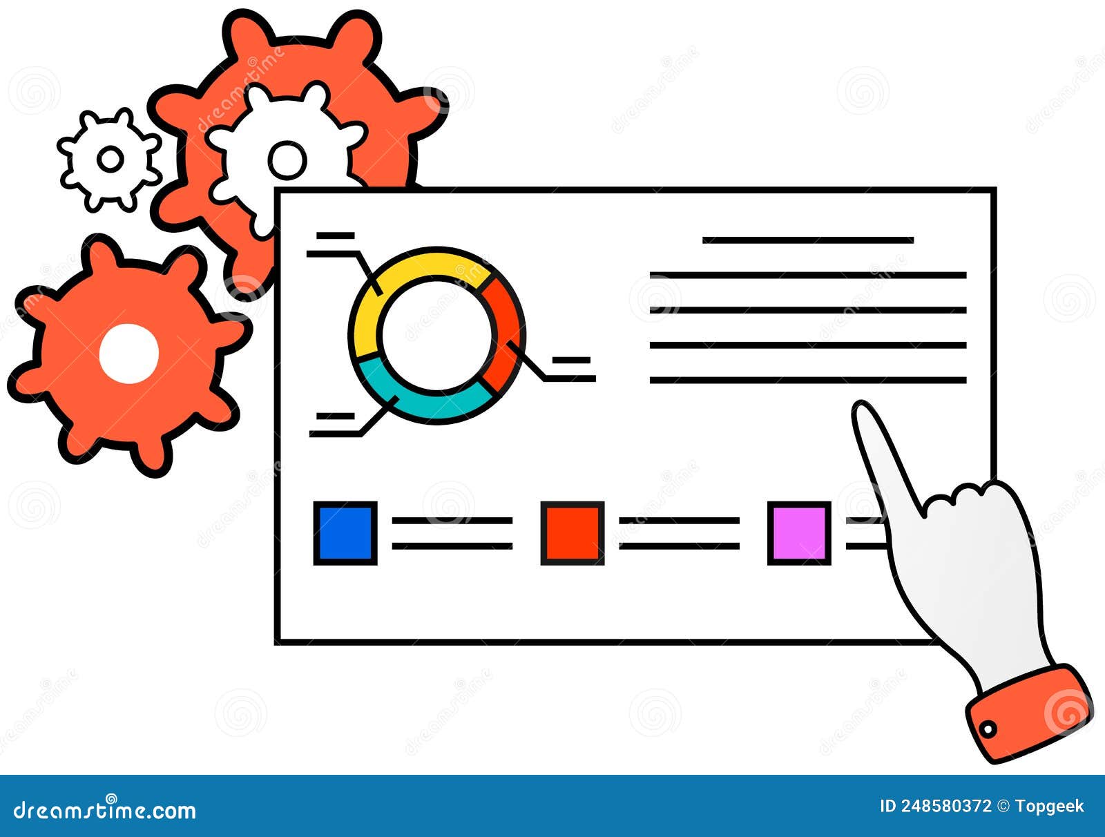 Data Analysis, Information Exploration, Web Research Concept. Business ...