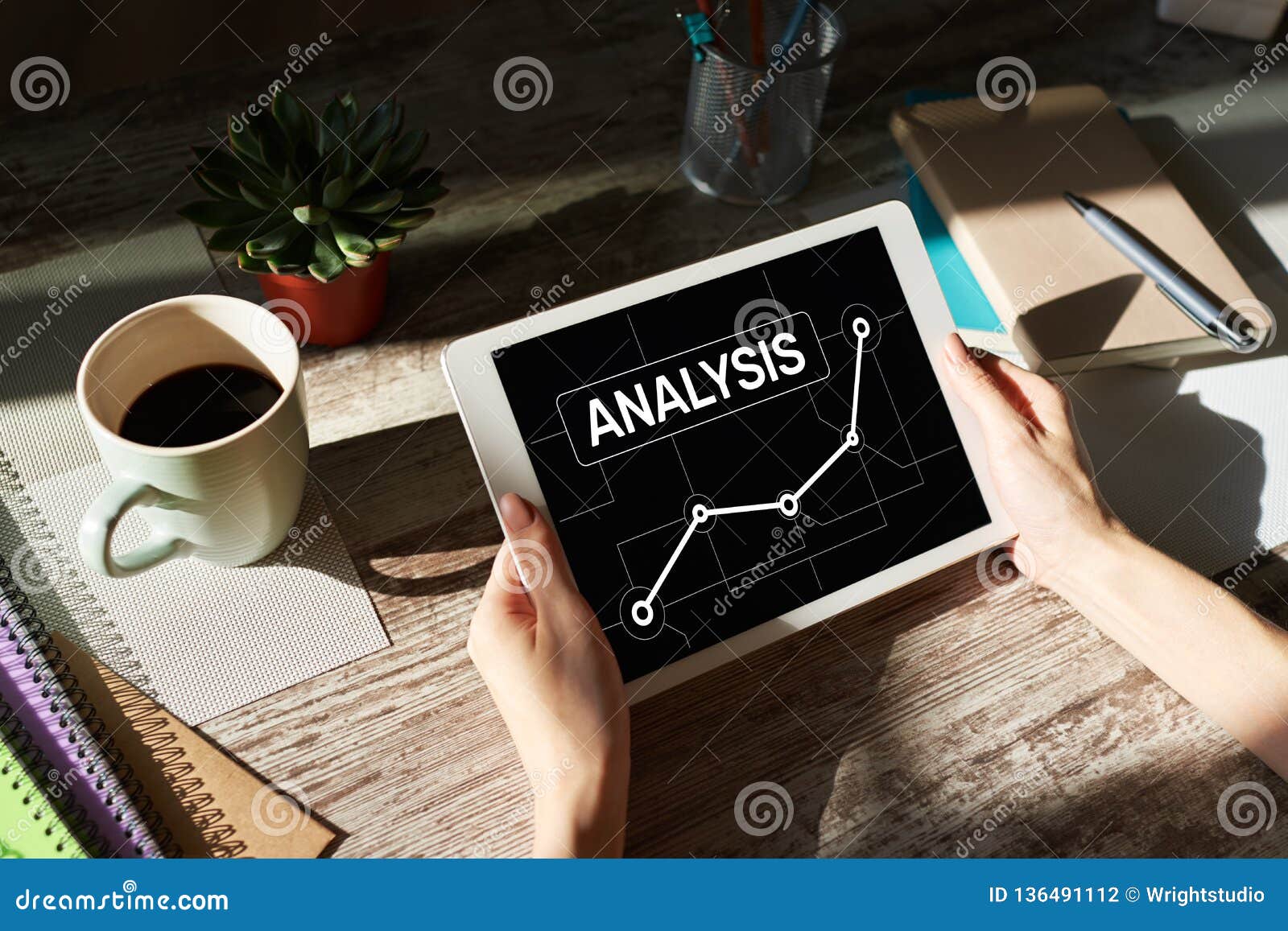 Data Analysis, Internet and Technology Concept on Device Screen. Stock ...