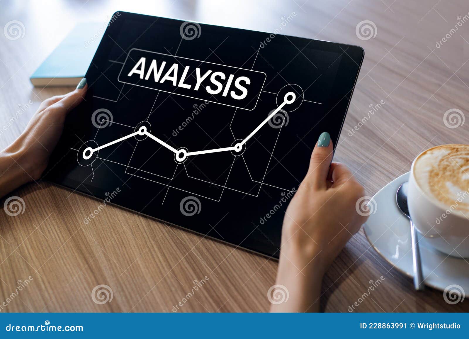 Data Analysis, Internet and Technology Concept on Device Screen Stock ...