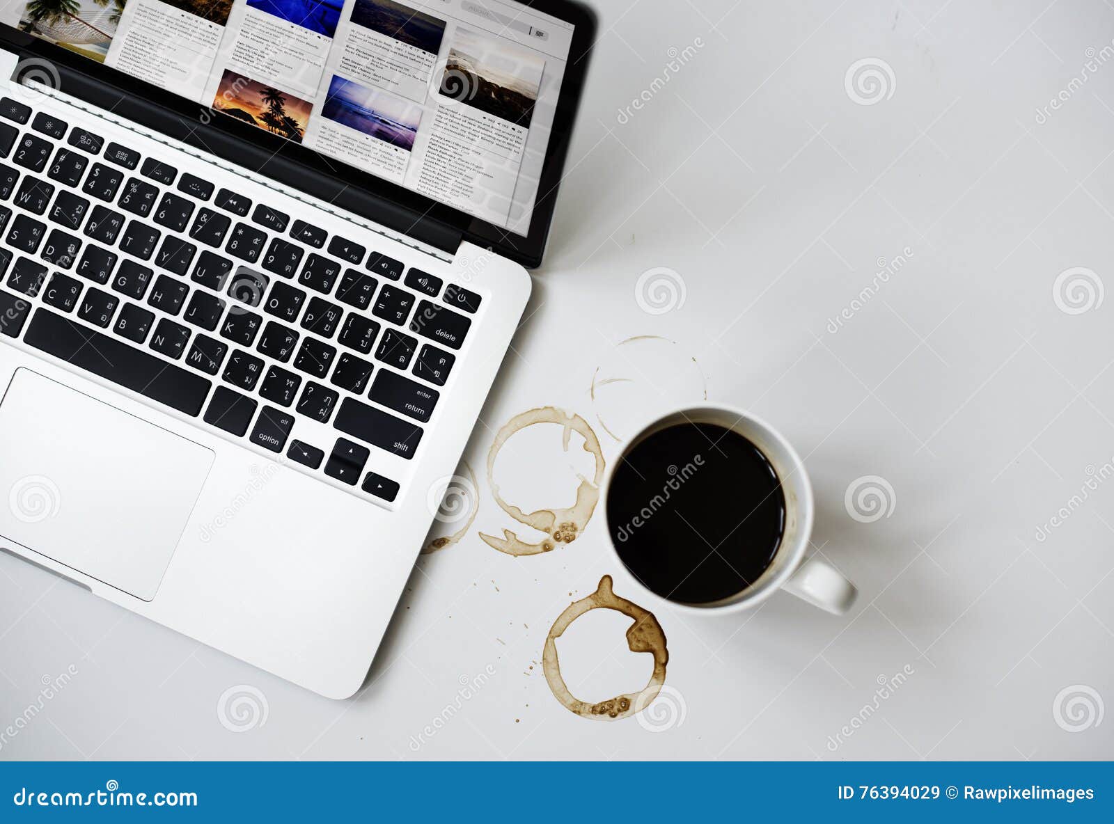 Data Analysis Laptop Connection Technology Working Concept Stock Image ...