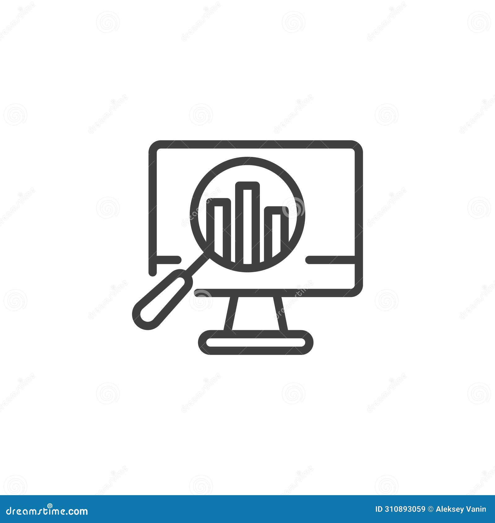 Analysis Line Icons Collection. Inference, Evaluation, Interpretation ...