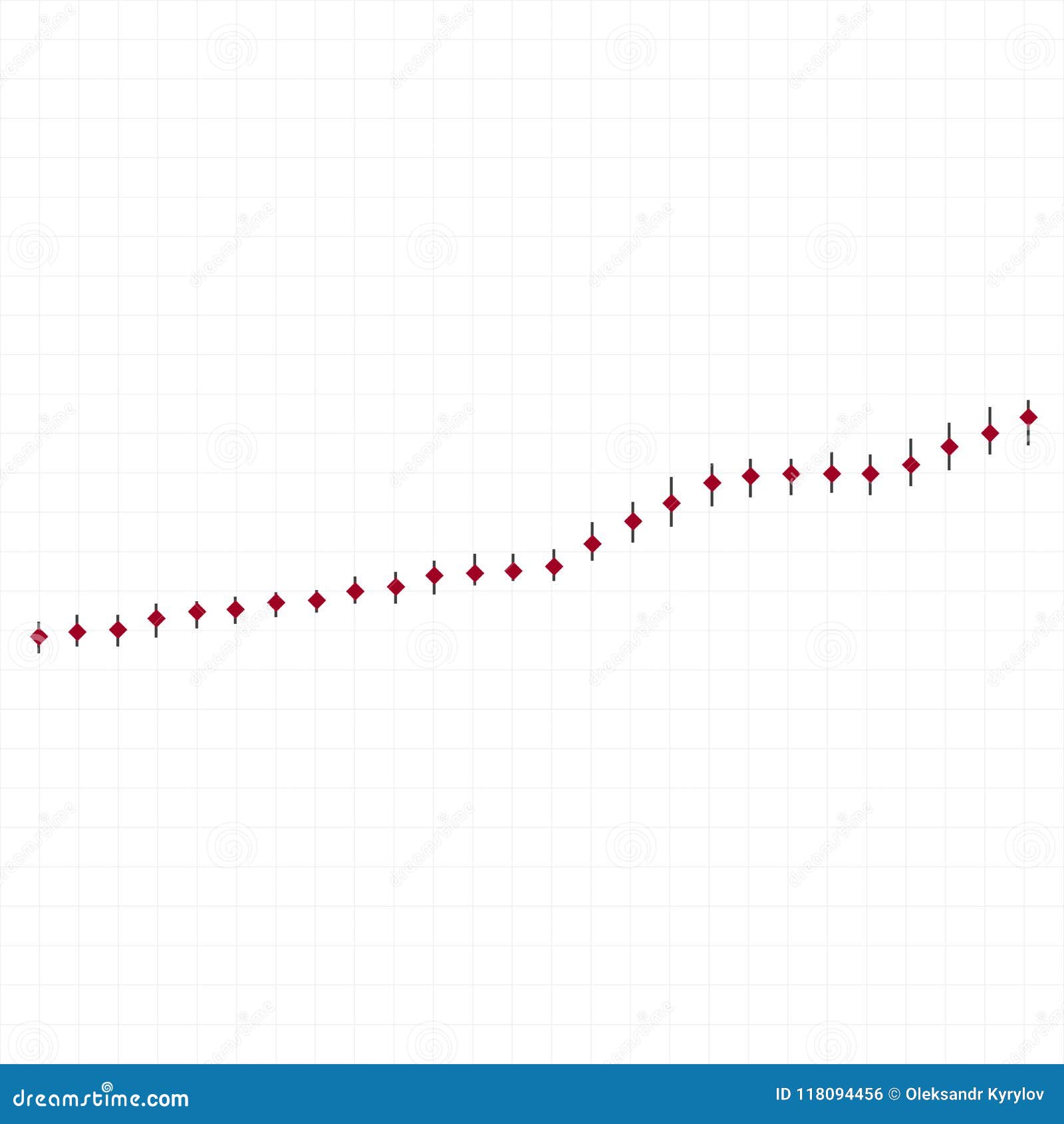 Data Analysis, One Stock Line Chart, Curve Diagram Vector Simple ...