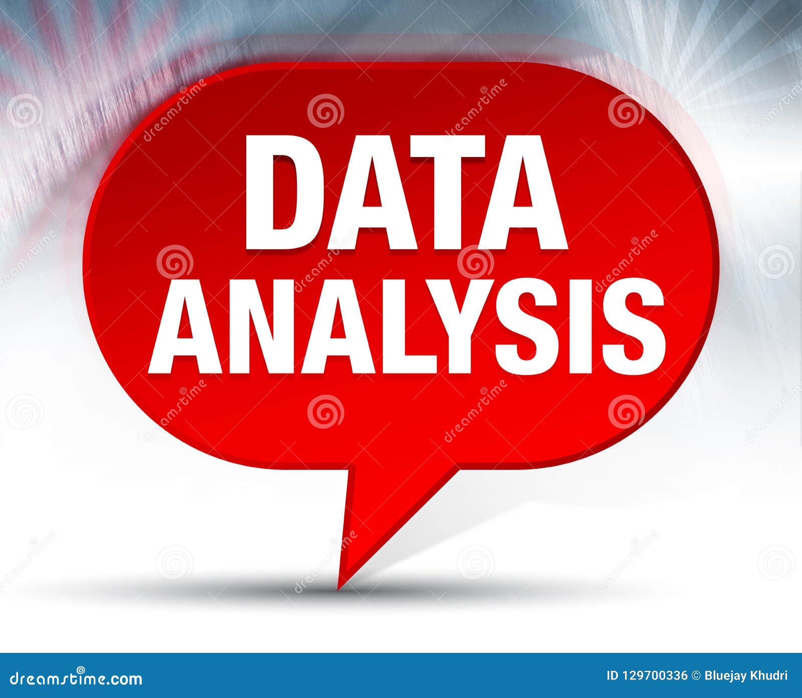 Data Analysis Red Bubble Background Stock Illustration - Illustration ...