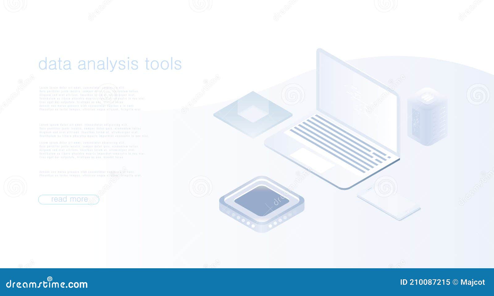 Data analysis server stock vector. Illustration of infrastructure ...
