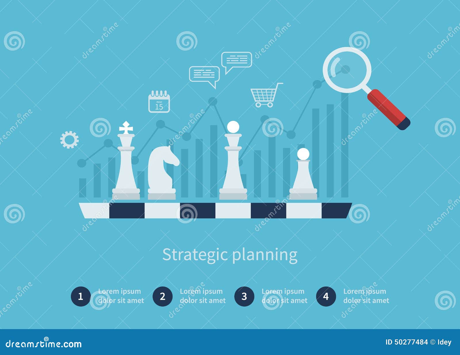 Data Analysis, Strategy Planning Stock Vector - Illustration of ...