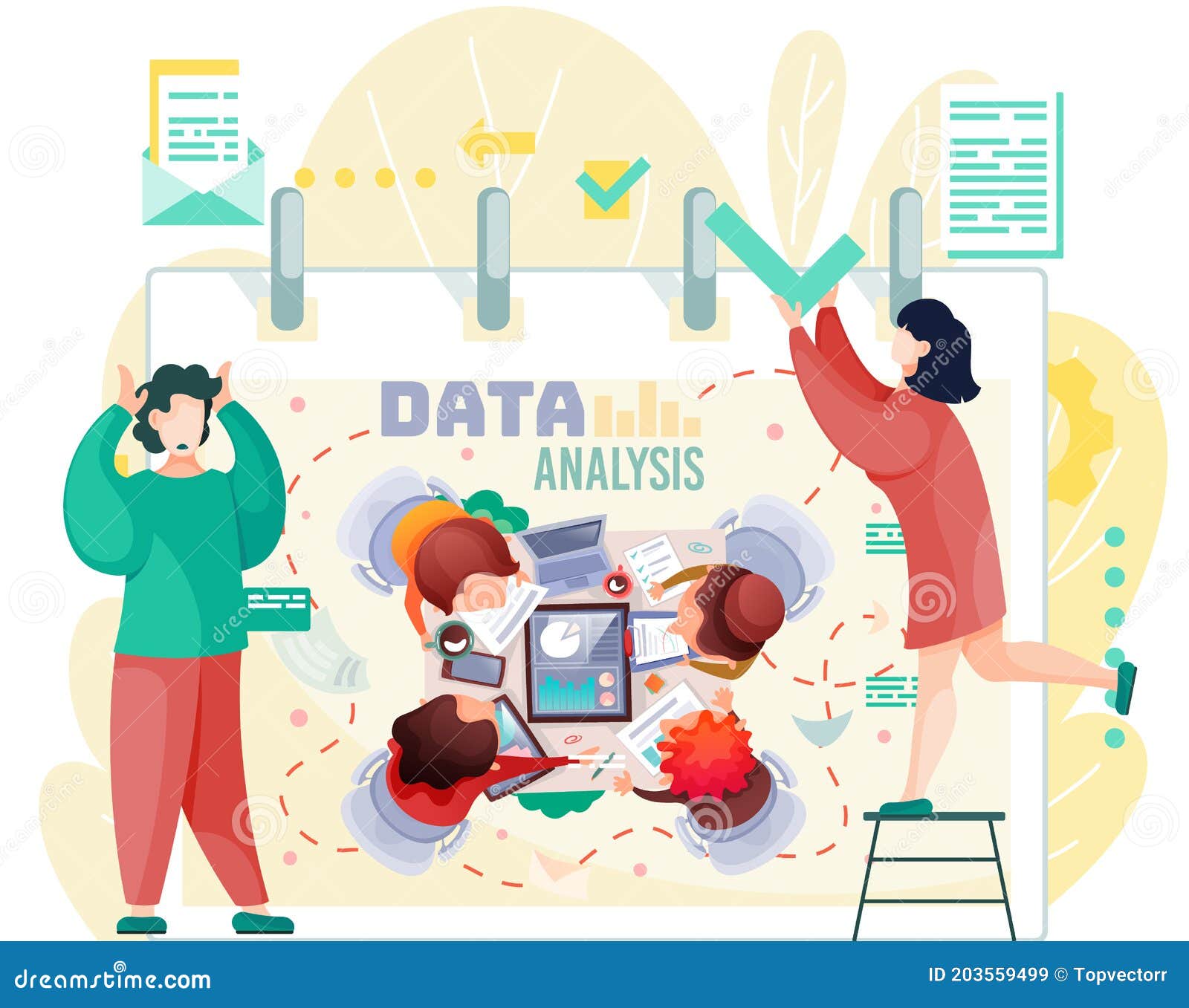 Data Analysis Teamwork. a Team of Analysts Holds a Meeting and Develops ... Data Analysis Teamwork. a Team of Analysts Holds a Meeting and Develops ...
