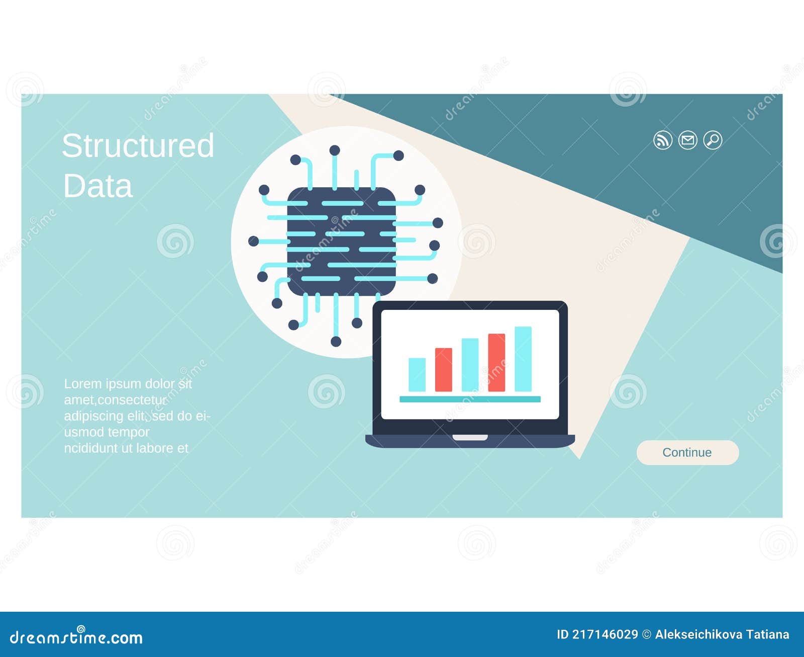 Data Analysis Tools Web Page Flat Design Stock Vector - Illustration of ...