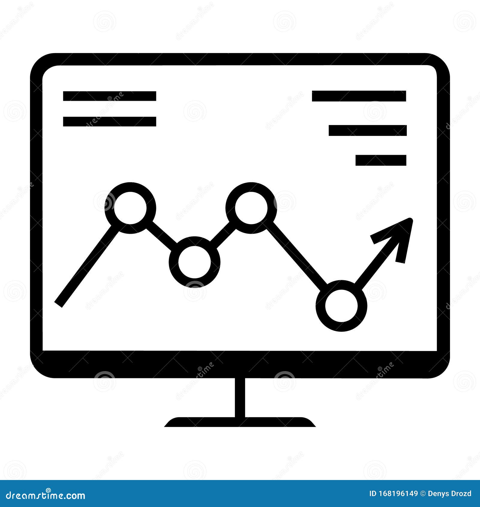 Data Analysis Vector Icon. Analytics Illustration Sign. Statistic ...