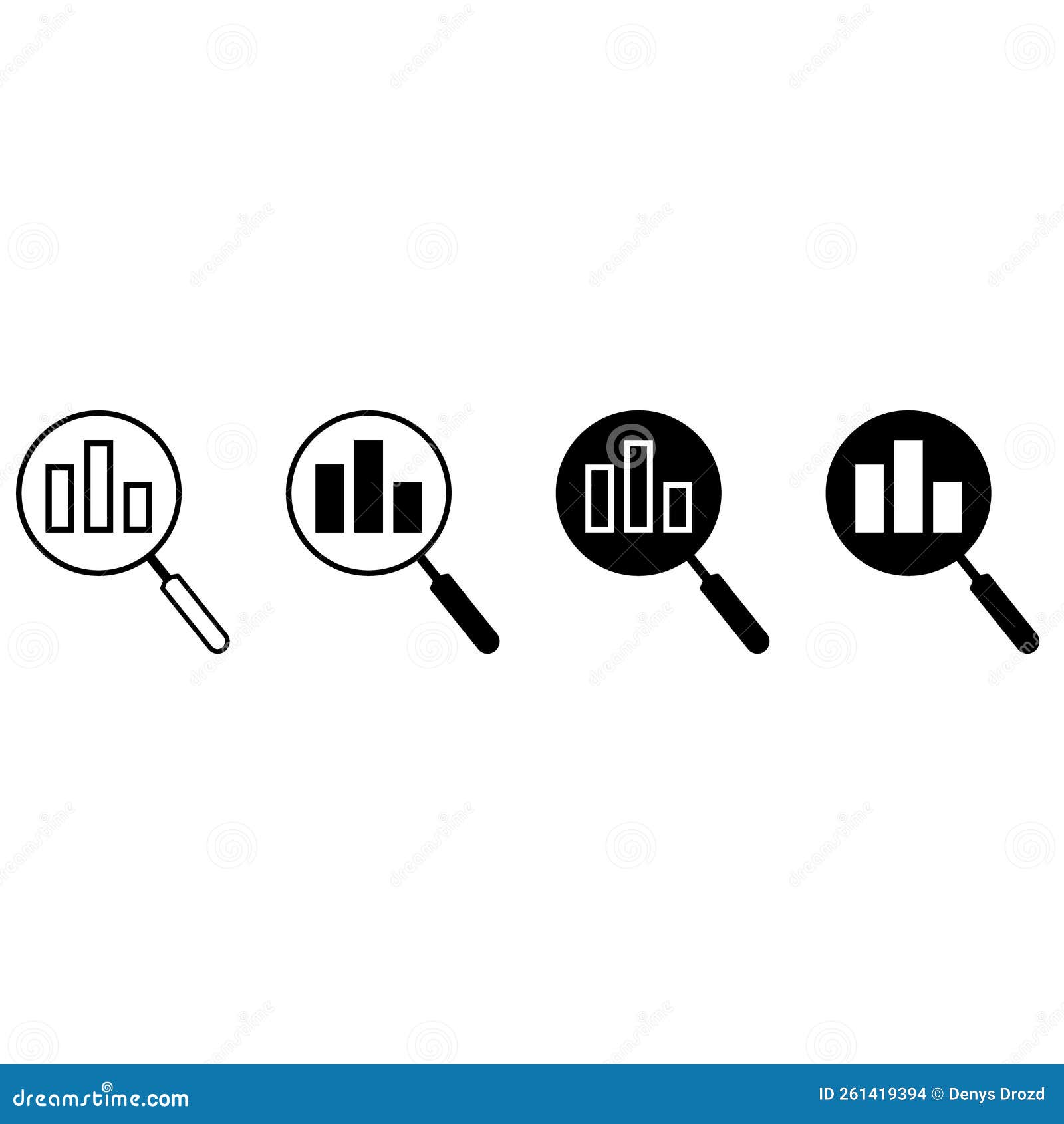 Data Analysis Vector Icons Set. Contains Such Icon As Analytic ...