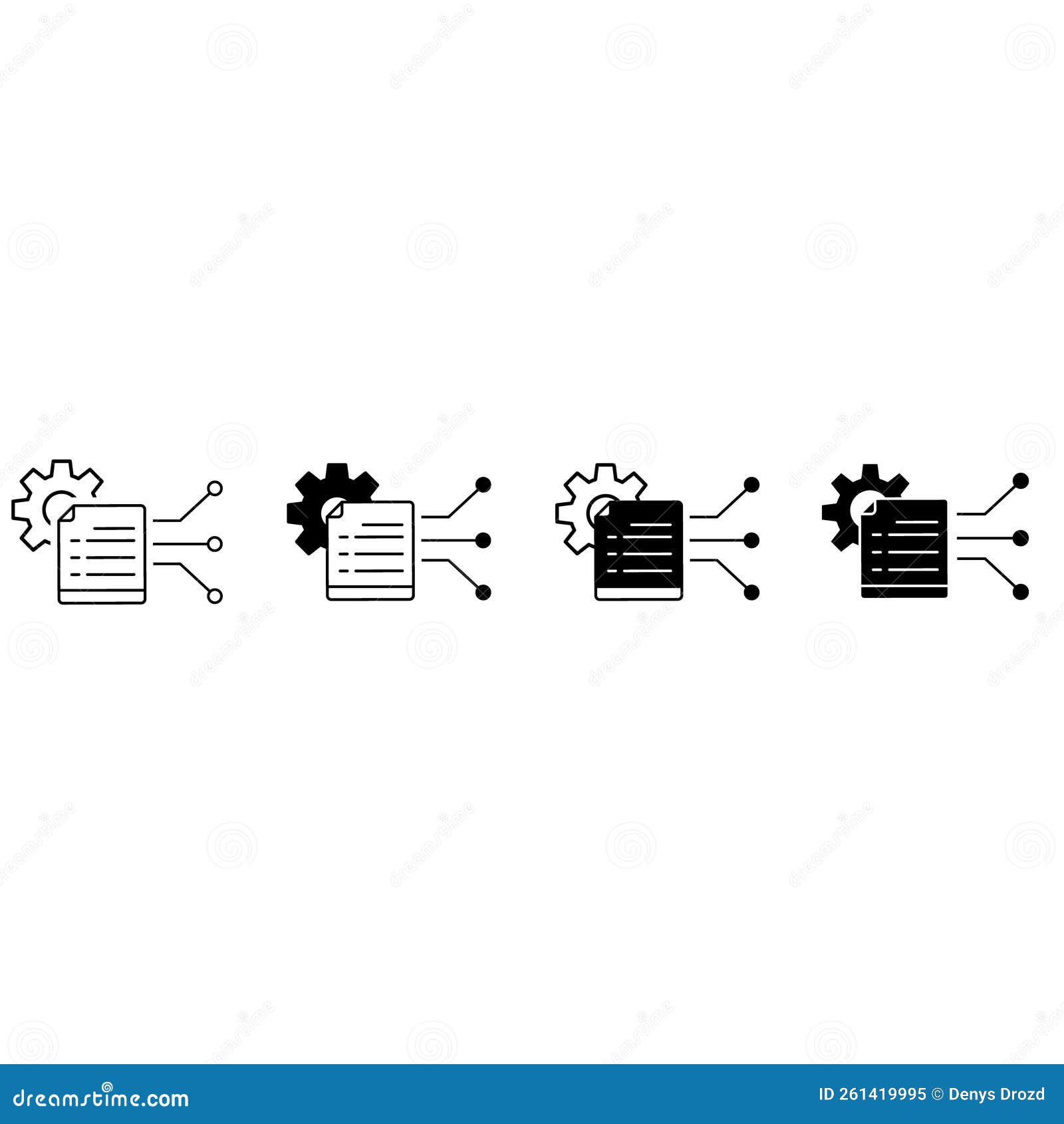 Data Analysis Vector Icons Set. Contains Such Icon As Analytic ...