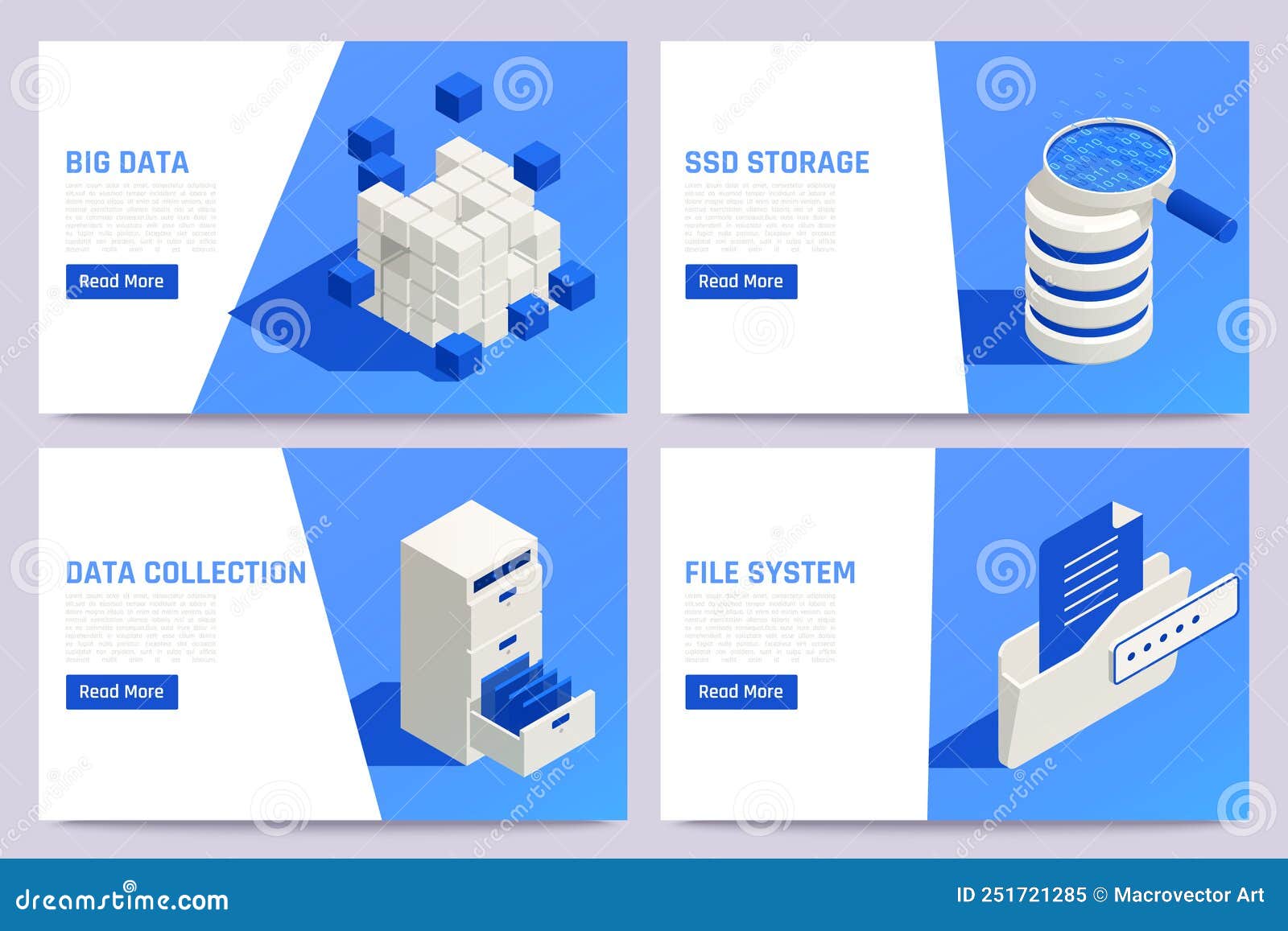 Data Analysis Vertical Banners Set Stock Vector - Illustration of ...