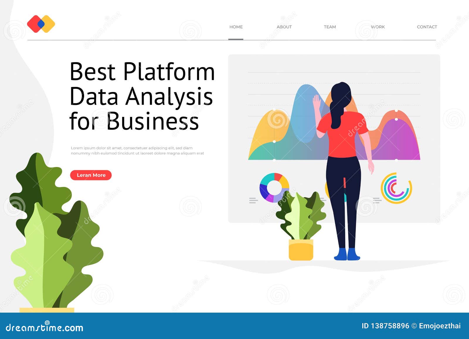 Data Analysis Website stock illustration. Illustration of graph - 138758896