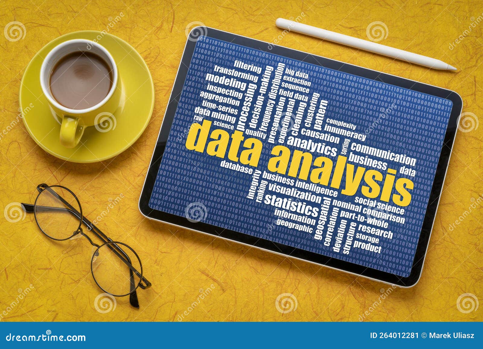 Data analysis word cloud stock image. Image of graphics - 264012281