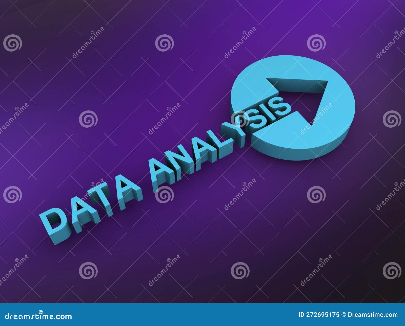 Data Analysis Word on Purple Stock Illustration - Illustration of font ...