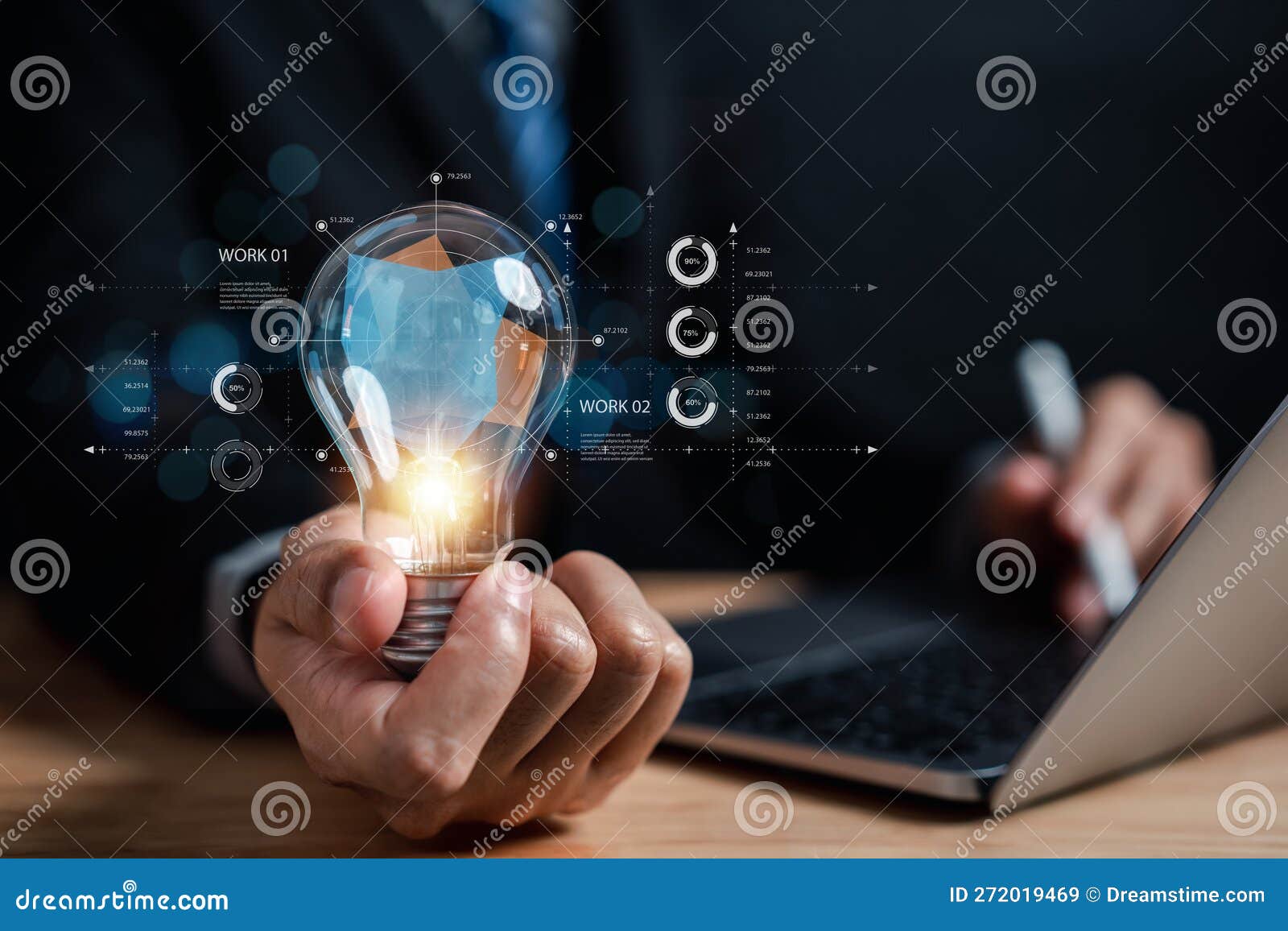 Data Analysis Working in Business with Creative and Idea Thinking ...