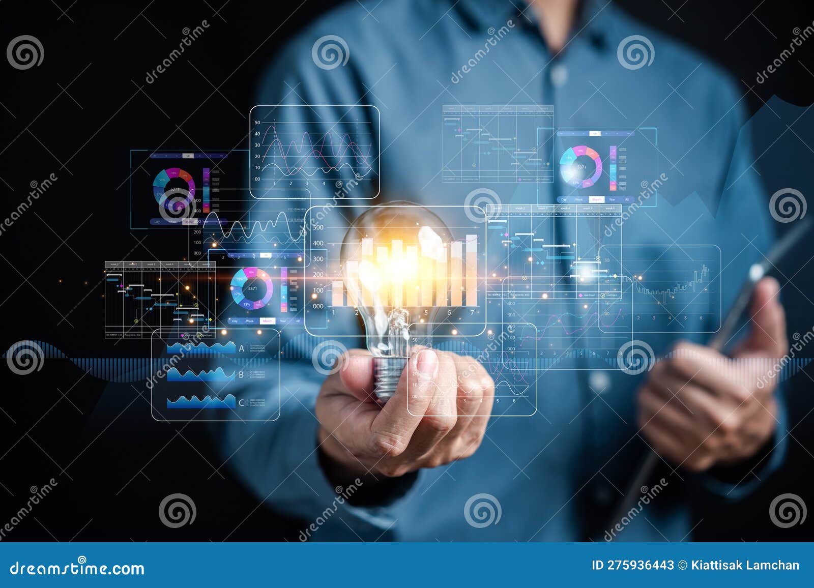 Data Analysis Working in Business with Creative and Idea Thinking ...