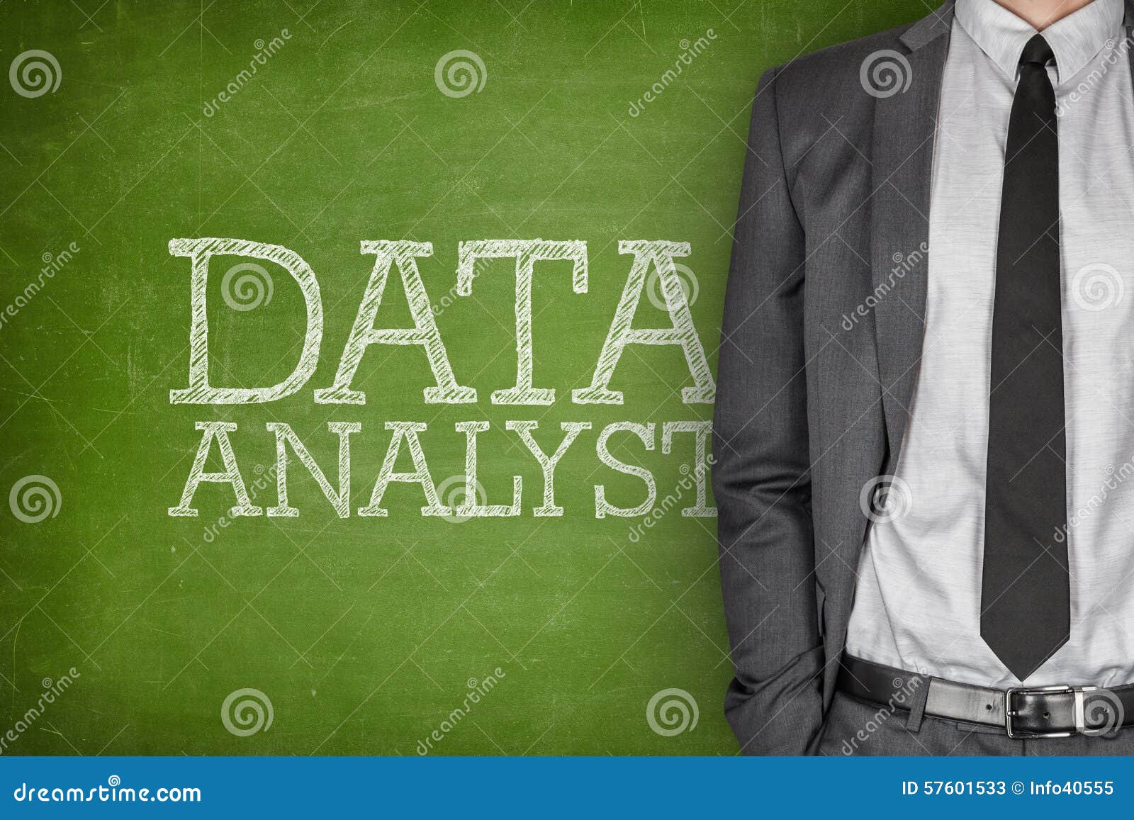 Data analyst on blackboard stock image. Image of analyst - 57601533