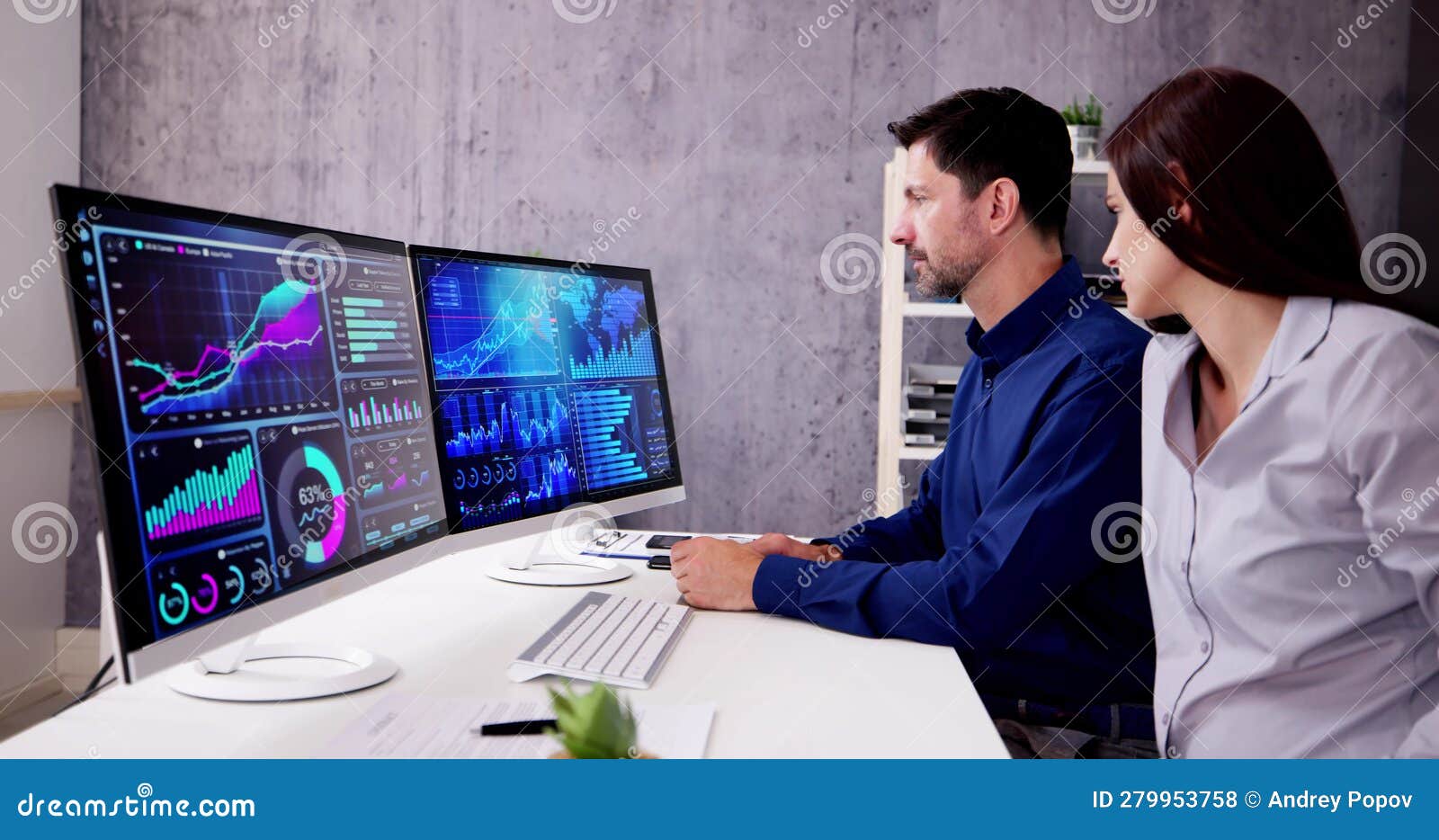 Data Analyst Mit Data Analytics KPI Stock Photo - Image of predict ...