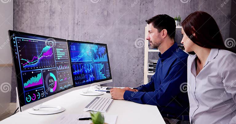 Data Analyst Mit Data Analytics KPI Stock Photo - Image of predict ...