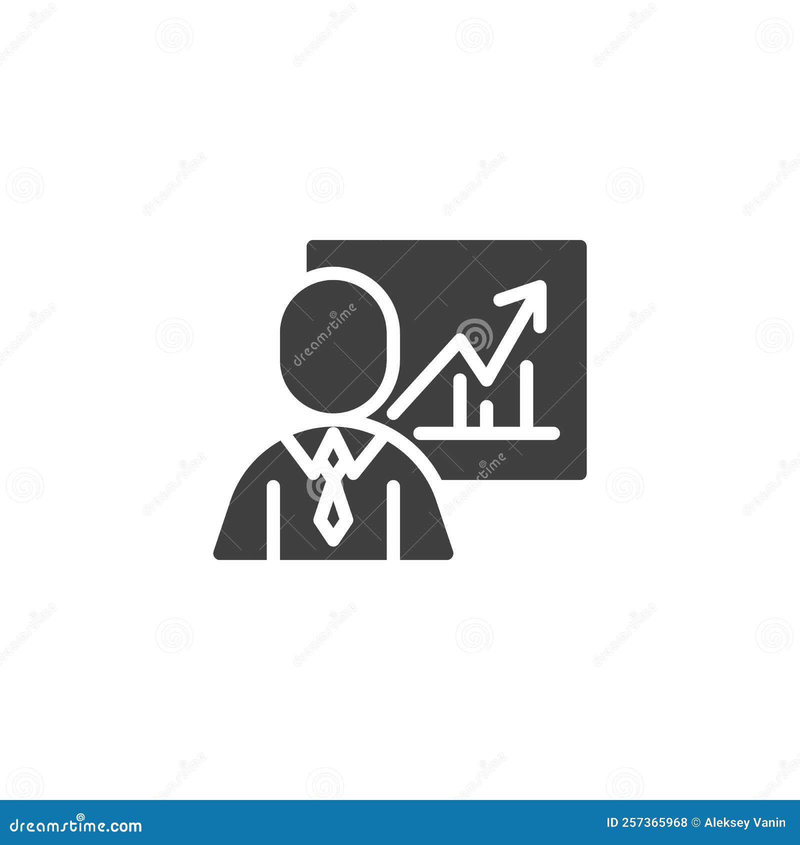 Data analyst vector icon stock illustration. Illustration of logo ...