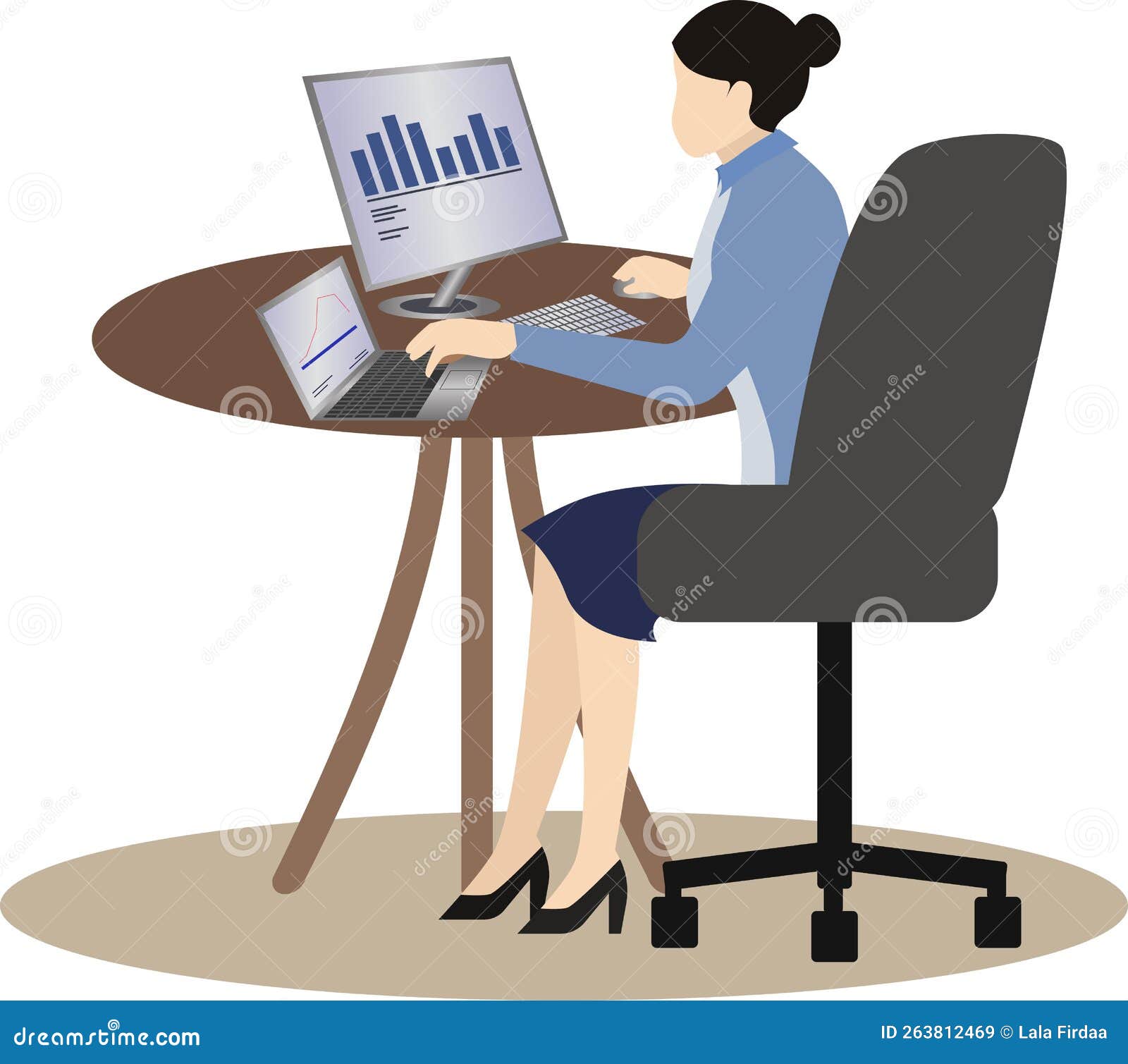 Spreadsheet Business Charts Illustration Royalty-Free Stock Image ...