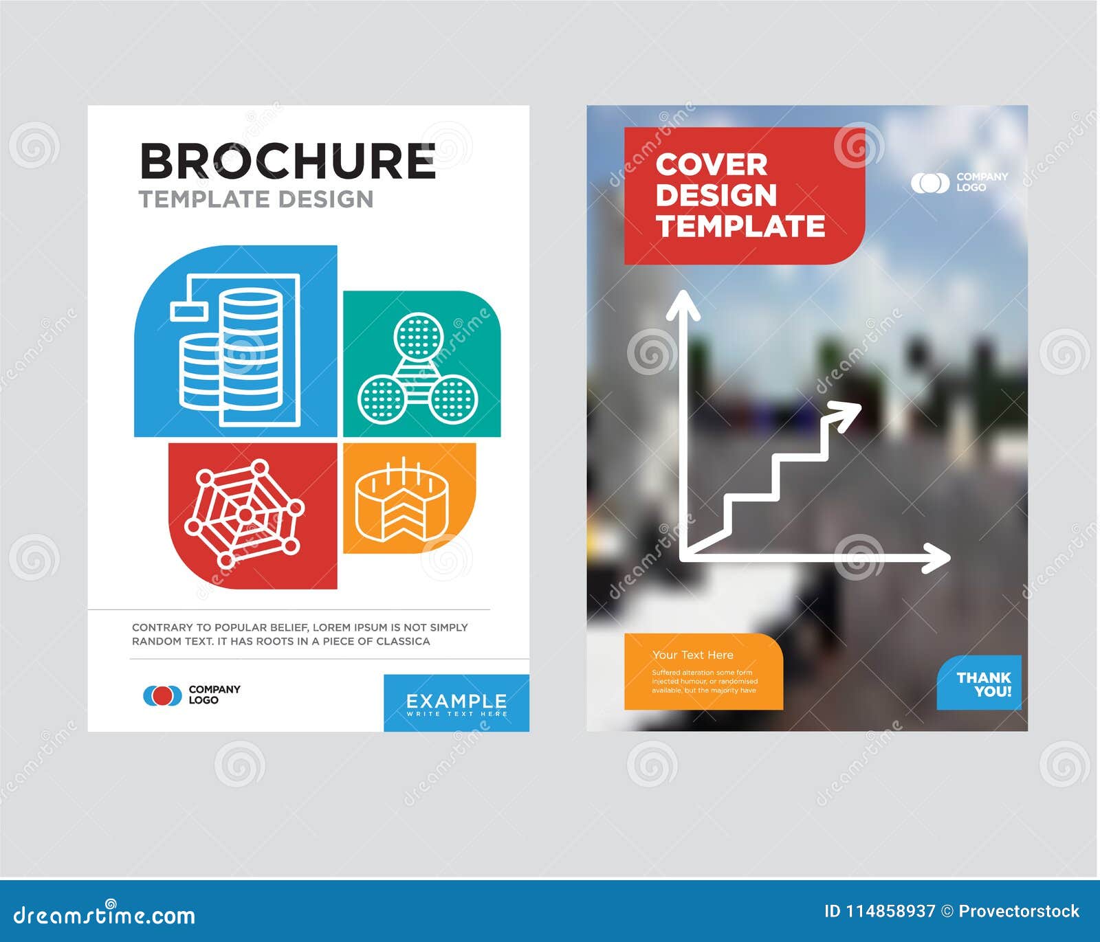 Data Analytics Ascending Brochure Flyer Design Template Stock ...