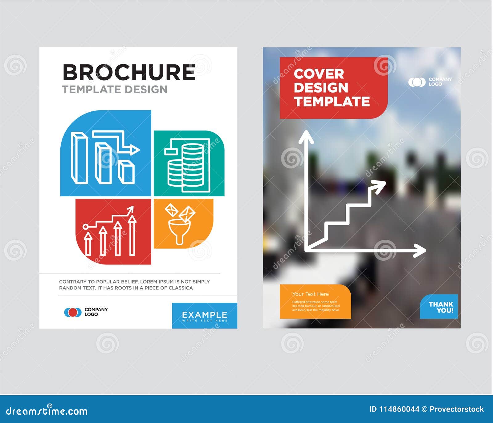 Data Analytics Ascending Brochure Flyer Design Template Stock ...