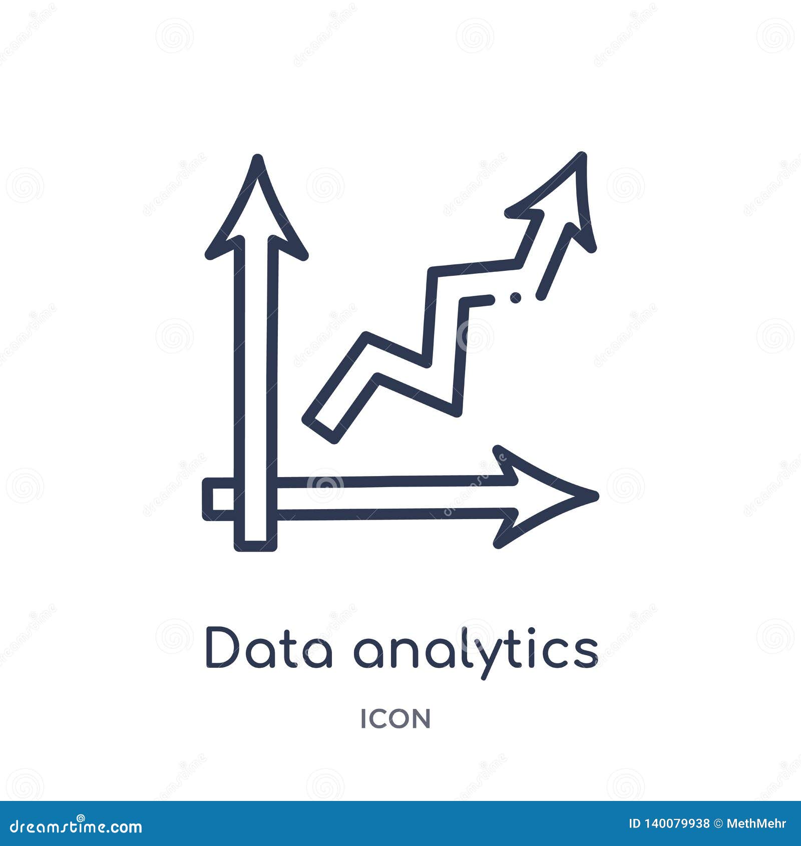 Data Analytics Ascending Icon from User Interface Outline Collection ...
