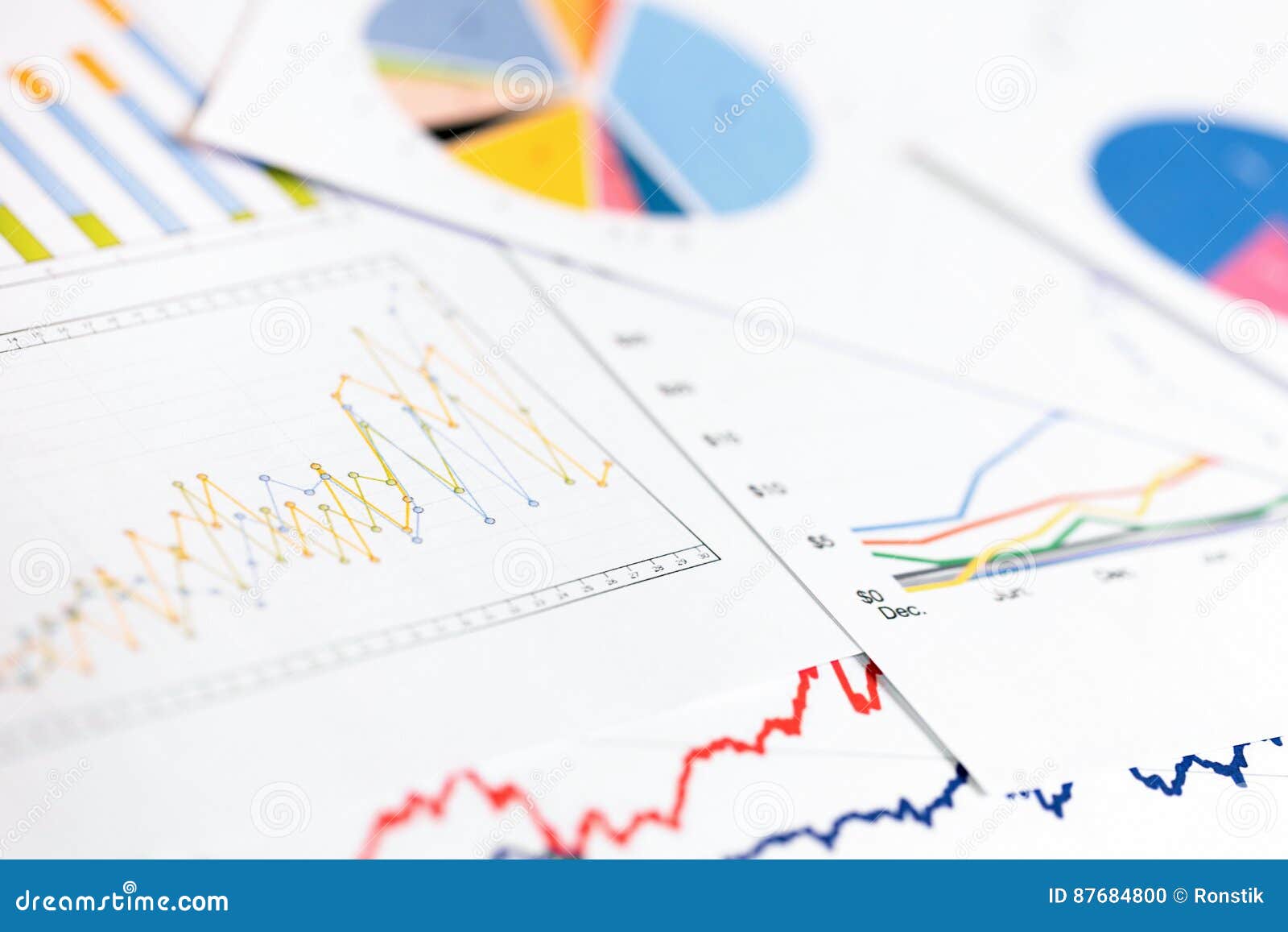Data Analytics - Business Graphs and Charts Stock Photo - Image of ...