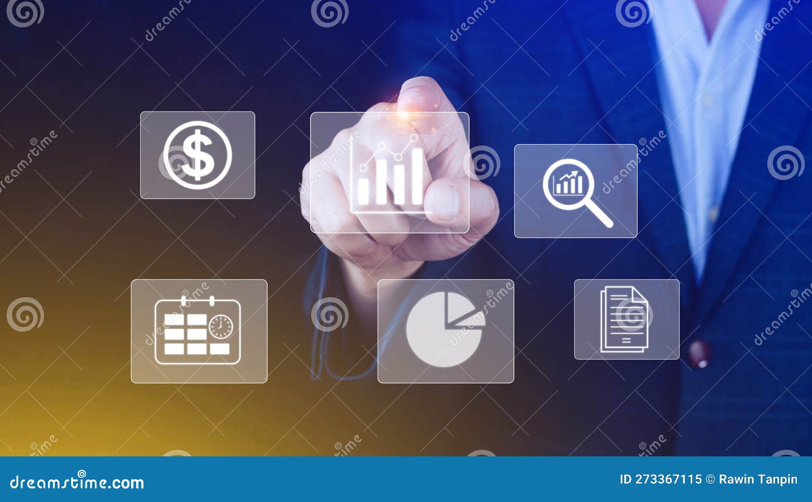 Data Analytics and Business Intelligence BI Concept with Chart and ...